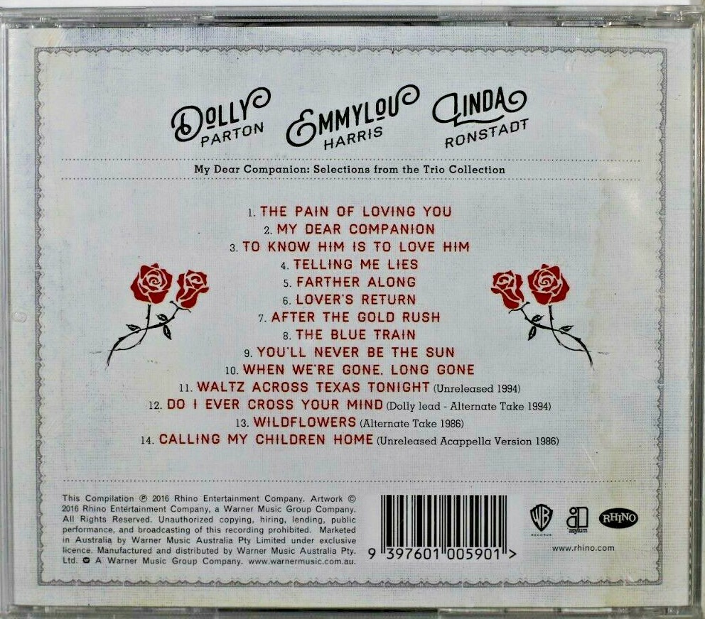 My Dear Companion: Selections From The Trio Collection - Dolly Parton ...
