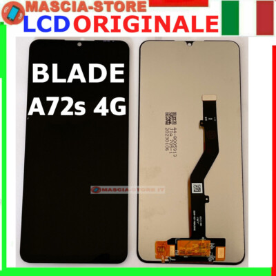 DISPLAY ZTE BLADE A72S 4G A7050 VETRO SCHERMO MONITOR NERO LCD +TOUCH ...