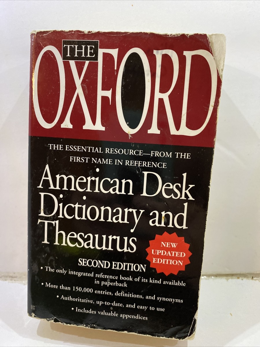 Oxford Dictionary And Thesaurus By Oxford Hardcover Book The Oxford