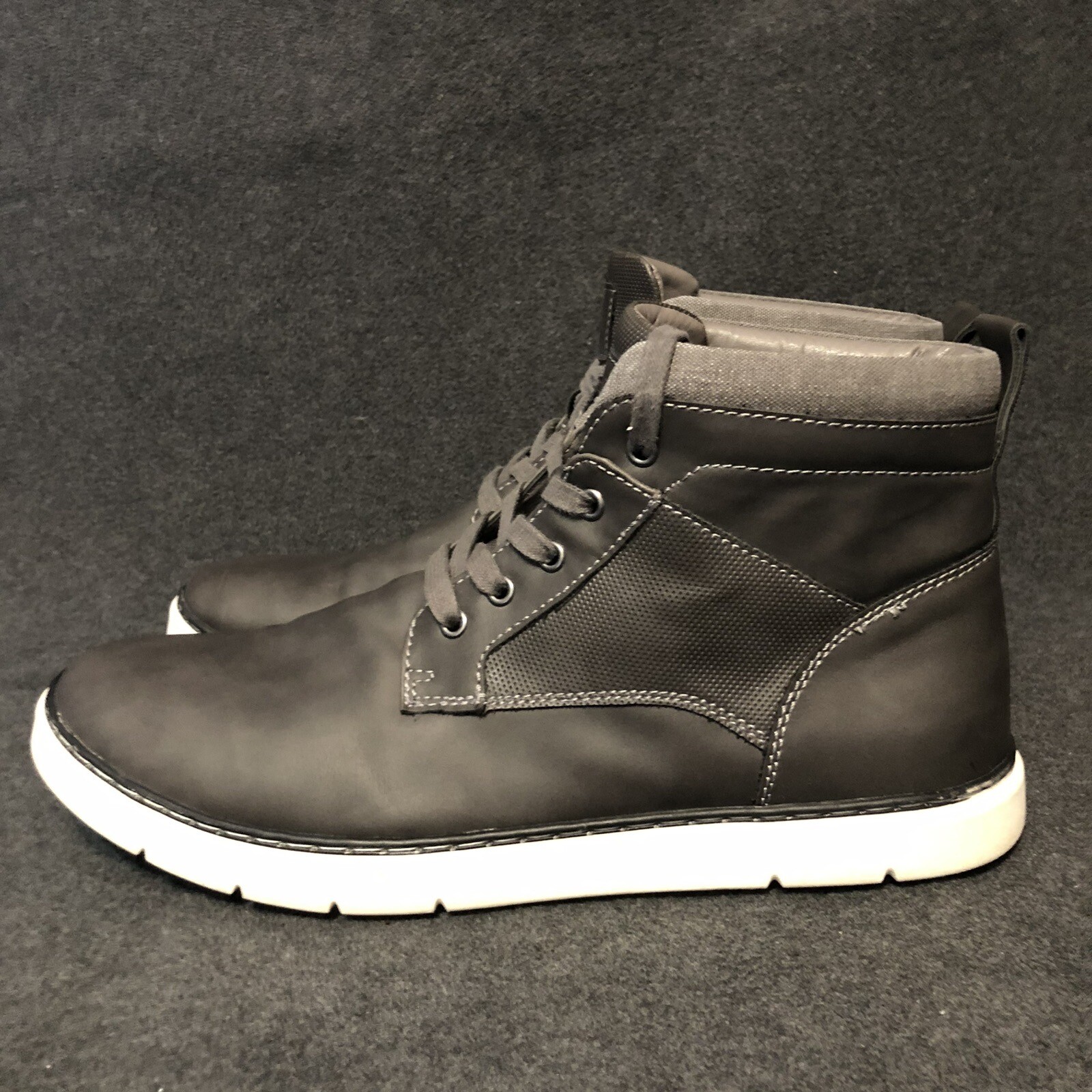 Steve Madden Shoes Mens Minton Gray Sneakers Lace Up … - Gem