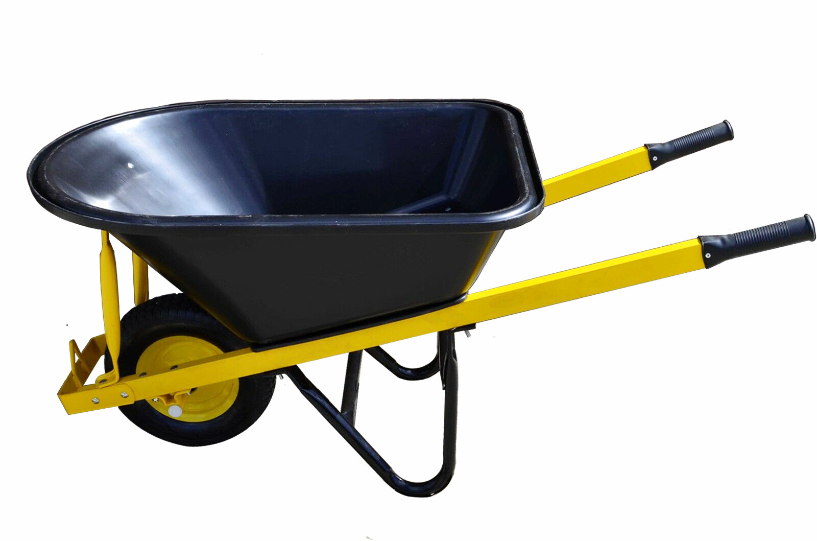 Wheel Barrow Plastic Wheelbarrow Garden Cart Trolley Poly Tray 100L New ...