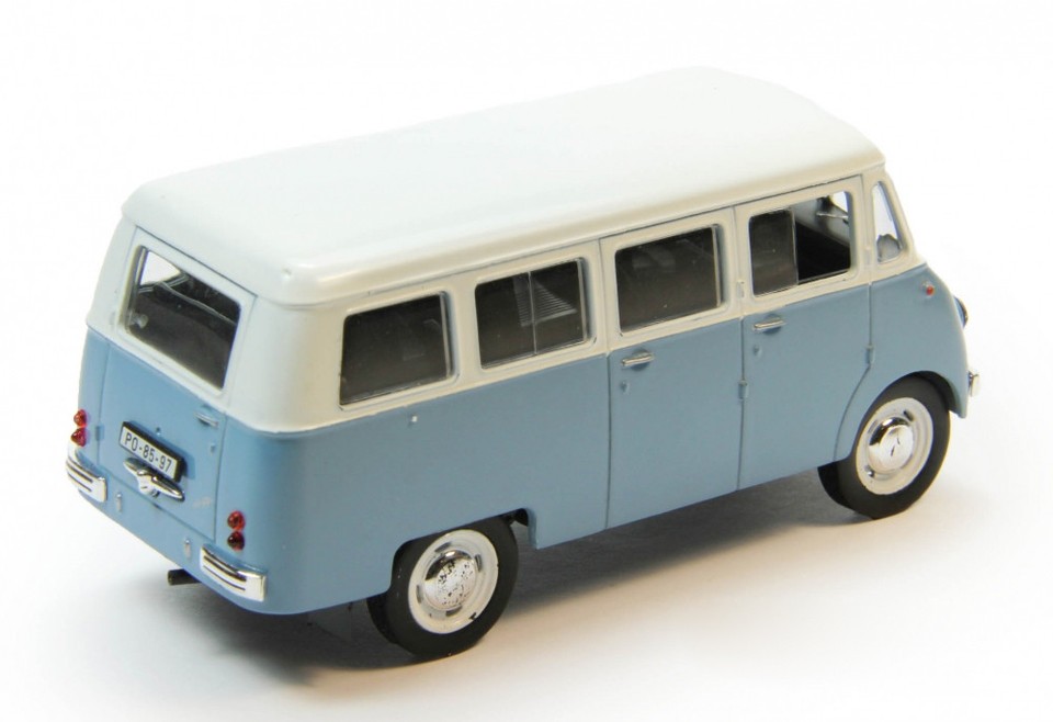 NYSA N-59M Polish Minibus Commercial Vehicle Blue 1:43 Scale Diecast ...