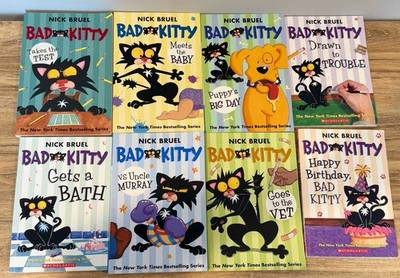 Bad Kitty Chapter Books – Lot of 8 by Nick Bruel – Age 7 - 10 - VG ...