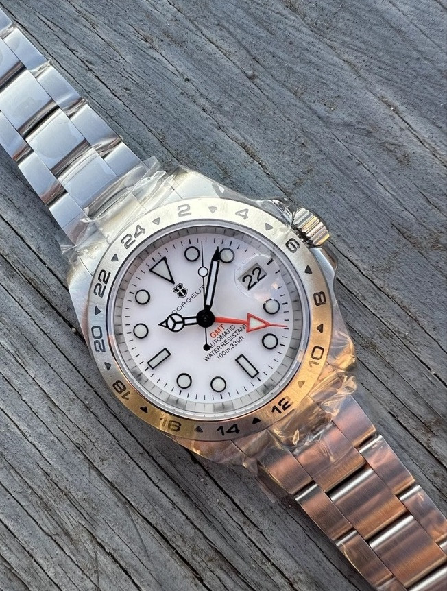 Polar Dial! Corgeut Explorer II Automatic watch GMT functions NH34 ...