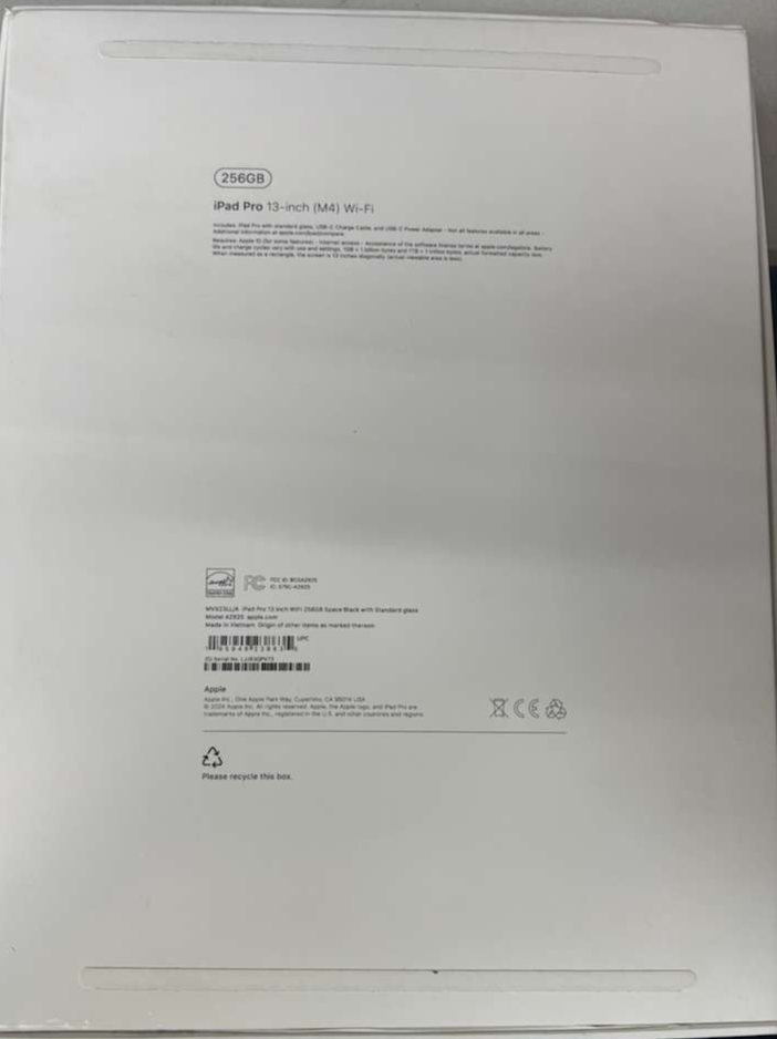 Apple iPad Pro 13-inch (M4 Chip) 256GB Wi-Fi Space Black |A Grade-A2925 ...