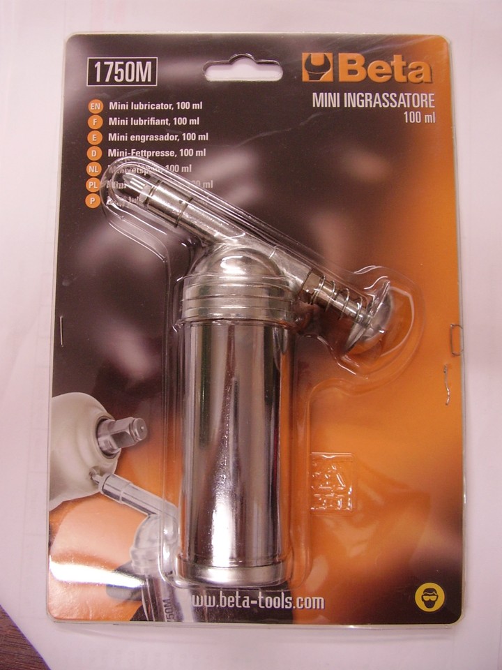 Beta Tools 1750/M Mini Grease Gun Lubricator 100ml - Ideal for ...