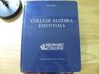 COLLEGE ALGEBRA ESSENTIALS (PEARSON'S, THIRD CUSTOM By Robert Blitzer ...