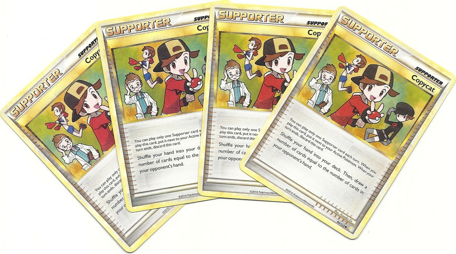 4x COPYCAT #90/123- HeartGold SoulSilver Pokemon Card Nonholo Trainer ...
