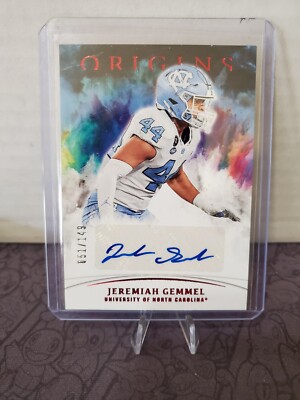 2022 JEREMIAH GEMMEL PANINI CHRONICLES ORIGINS AUTO UNC /149 | eBay