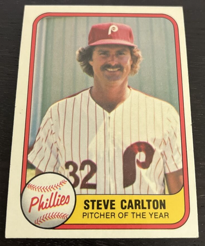 1981 Fleer - Steve Carlton -Pitcher Of The Year- Error 1066- Phillies ...