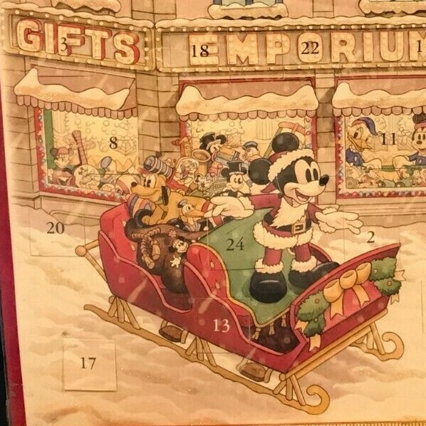 Disney Advent Calendar Mickey Mouse, Minnie, Goofy, Pluto Donald Duck ...