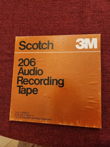 Scotch 3M 206 Audio Recording Tape 1/4 in X 2500ft 10.5 Open Unused ...