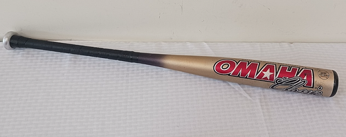 Gold 1990s OMAHA CLASSIC Aluminum Metal Baseball Bat 32'' Louisville ...