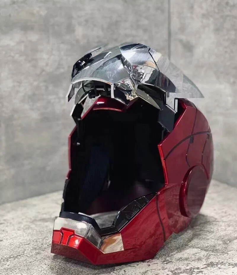 1:1 Iron Man MK5 Helmet Electronic Voice Activated Open&Close Mask ...