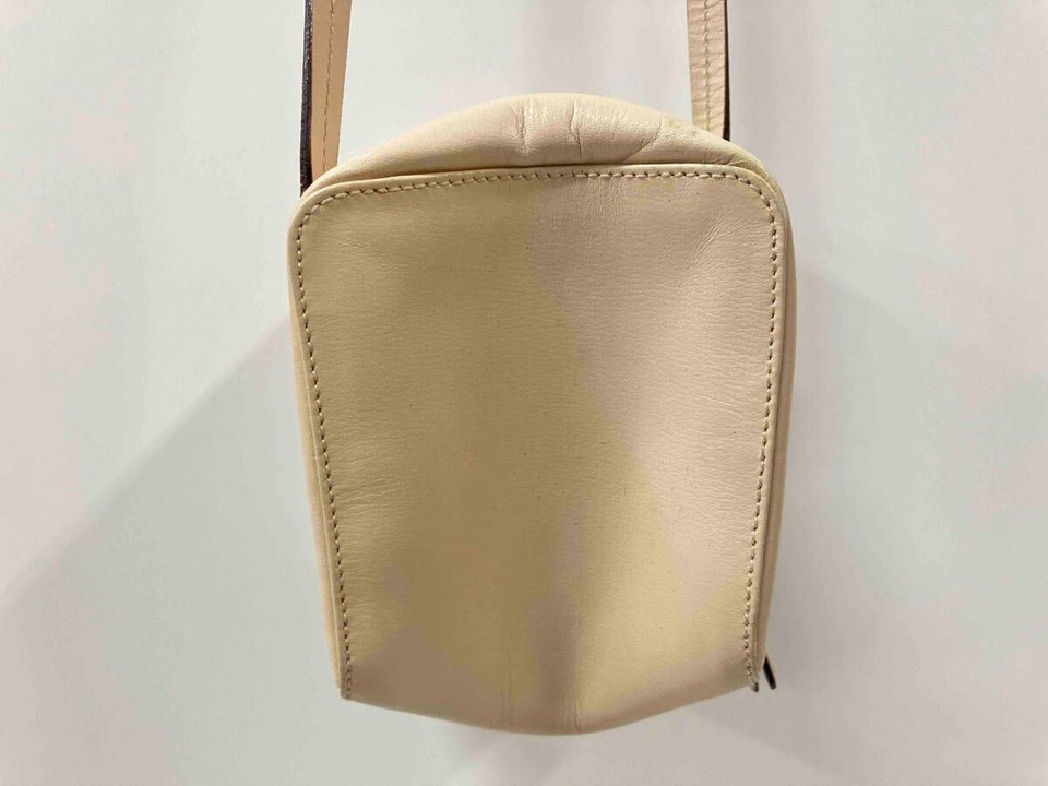 BALLY KORA Cube shaped Leather Beige Shoulder Bag Made in Italy 16a | eBay