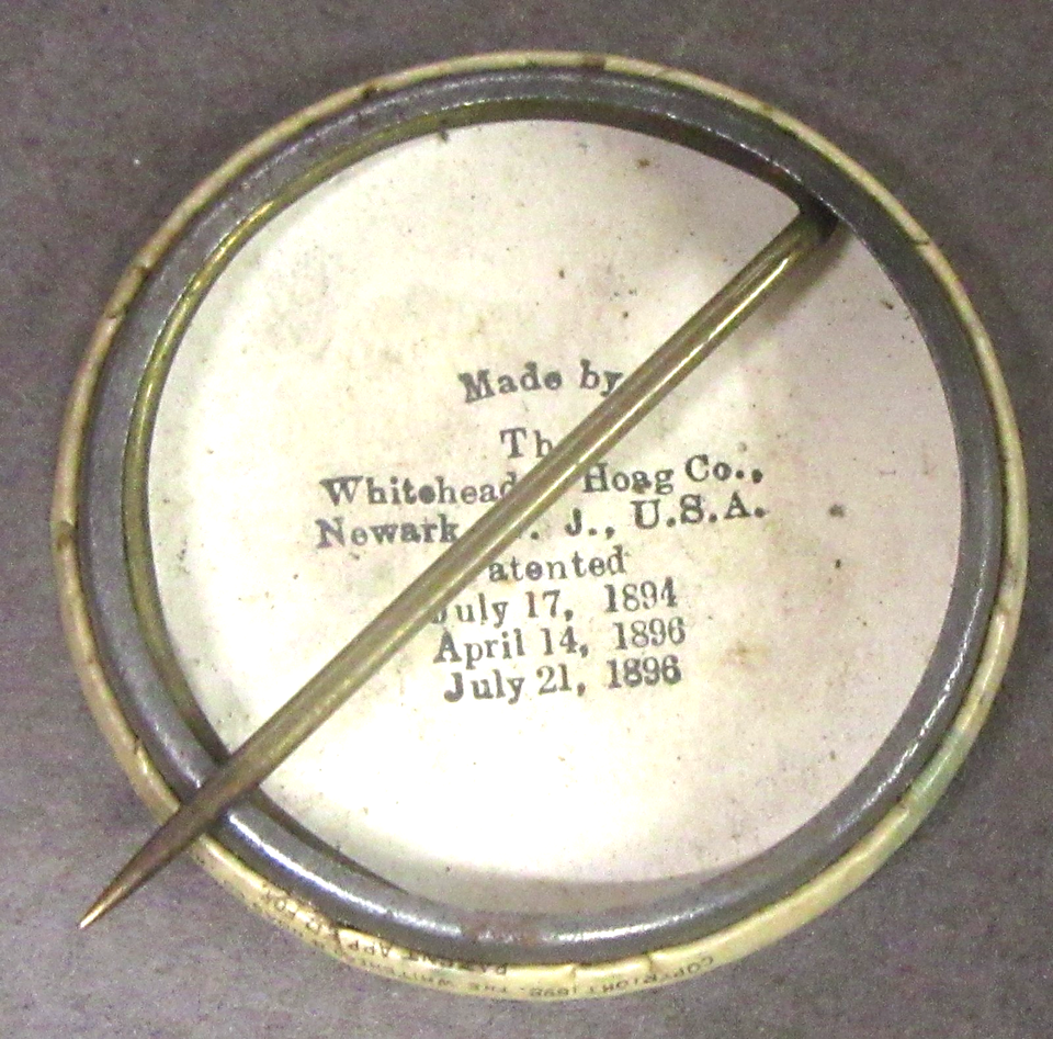1890's REMEMBER THE MAINE Spanish American War 1.25" pinback w/back ...