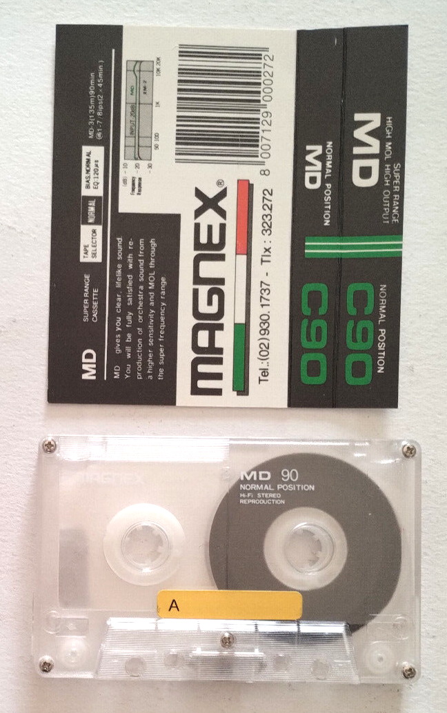 Mc Magnex Md C90 C 90 Musicassetta Vintage Tape Compact Cassette Usata ...