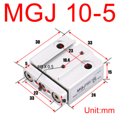 For SMC series: MGJ10-5 Miniature Small Cylinder Guide Rod Cylinder | eBay