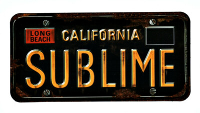Sublime License Plate Sticker Decal Reggae, Rock n Roll, Ska, Punk | eBay