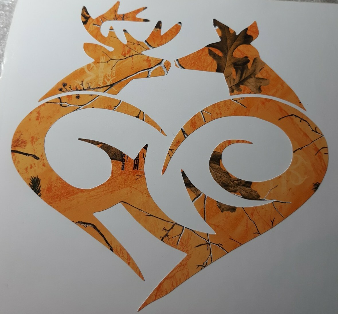 Browning Deer Heart Stencil