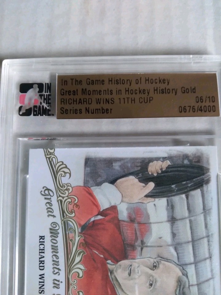2012 ITG Henri Richard Patch /10 History Of Hockey Gold Montreal ...
