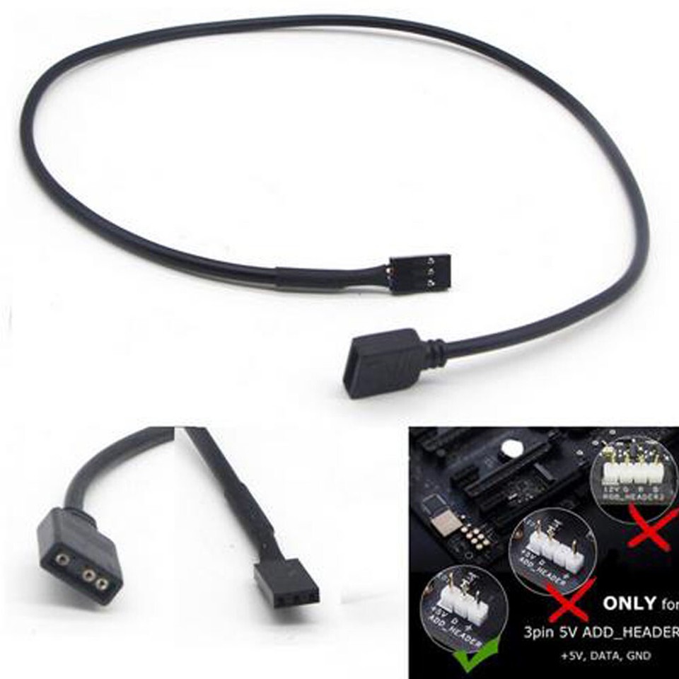 Led Strip kit Rainbow For PC Case 5v 3pin ARGB Header RGB Fusion MSI ...
