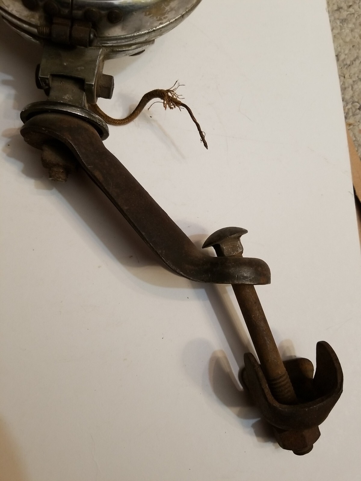 Do Ray light 500 fog light yellow lens with mounting clamp vintage ...