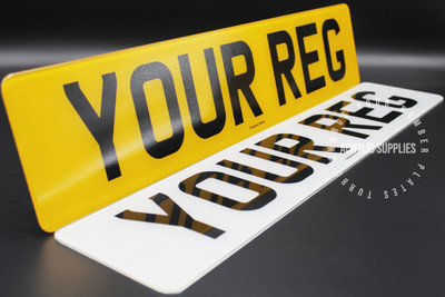 Number Plates - 2D/3D/4D - PREMIUM Car Reg Plates - EV/UK/GB - FRONT ...