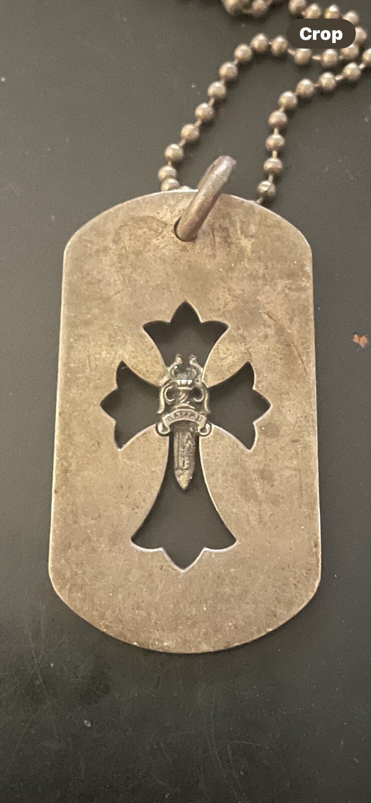 Chrome Hearts Cutout Cross Dog Tag Large Dagger 🔥🔥 … - Gem