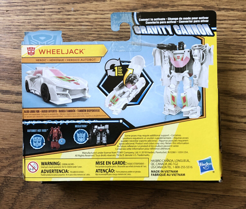 Tansformers Cyberverse 1-Step Changer Autobot Wheel Jack Gravity Cannon ...