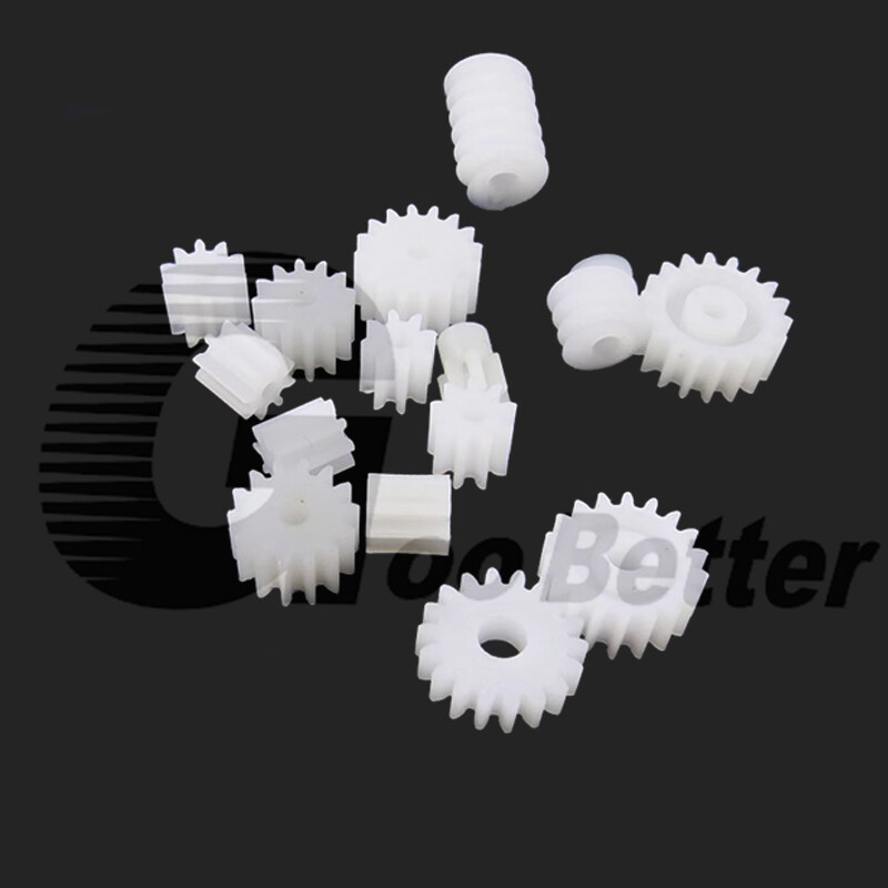 Plastic Spindle Gear Module 0.5 Mod Spur Gears for Toy Parts Car Motor ...