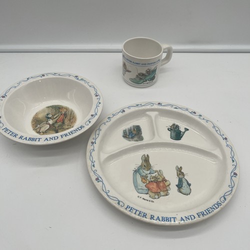 Vintage Peter Rabbit And Friends Plate Cup And Bowl Eden Indonesia | eBay