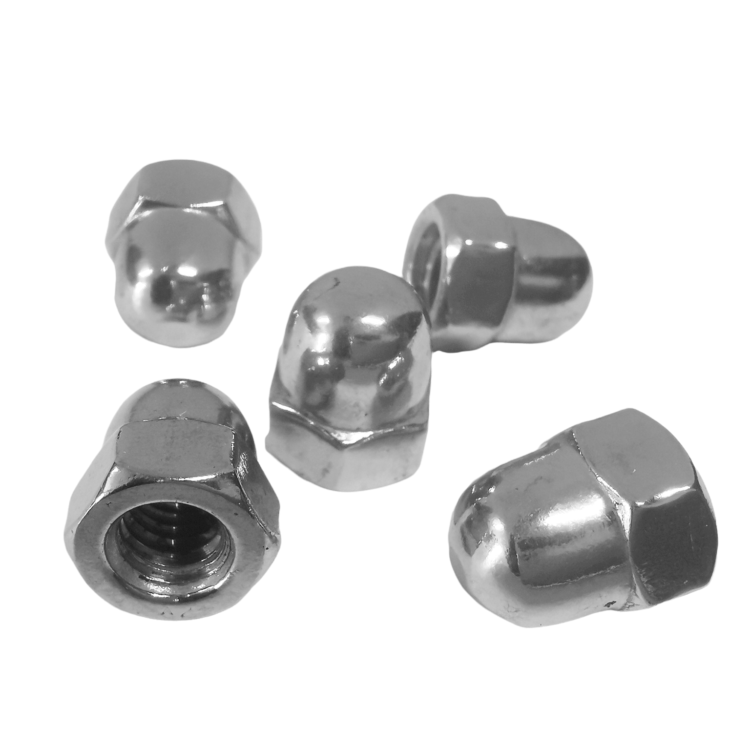 Hutmutter Edelstahl DIN 1587 M3 M4 M5 M6 M8 M10 M12 hohe Form V2A | eBay.de