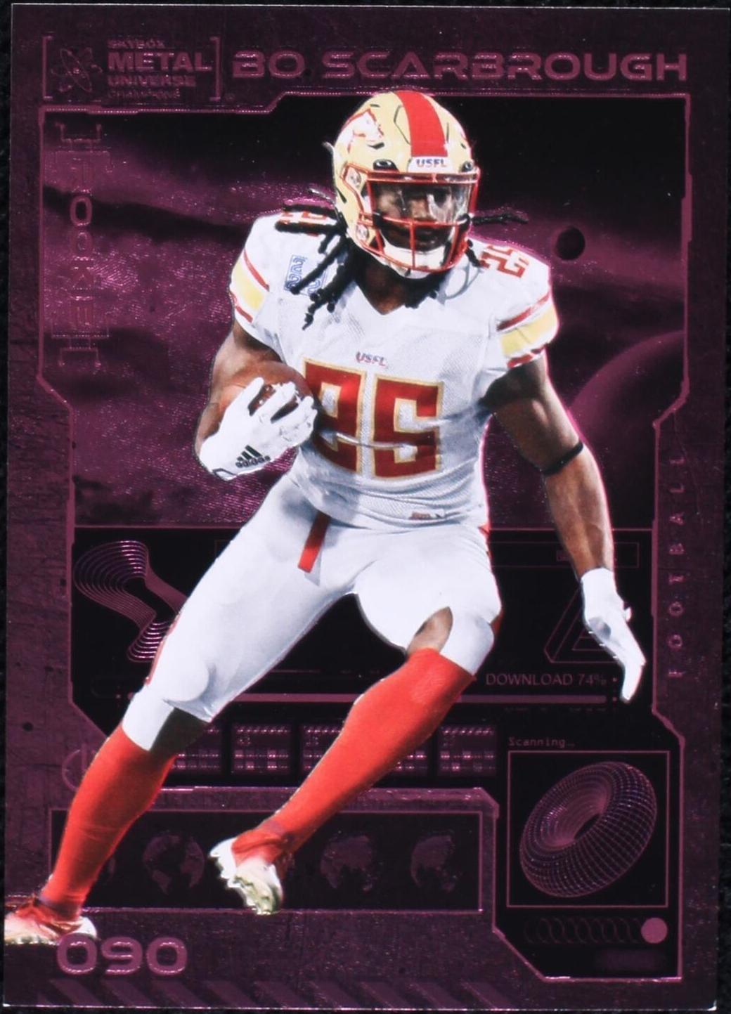 2023 Skybox Metal Universe Champions - Bo Scarbrough #090 Pink Fx /75 ...