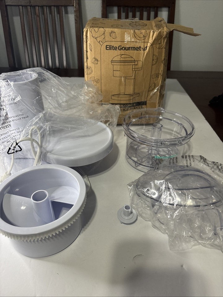 Elite Gourmet NEW Snow Cone & Shaved Ice Maker, ESI1201, Refreshing ...