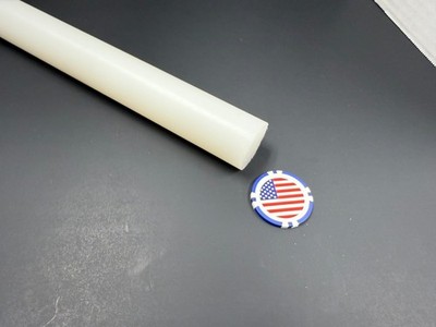 PVDF Kynar 740 Rod Natural 2" dia. 1' long | eBay