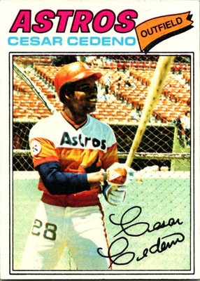 1977 Topps Cesar Cedeno SP 13 Houston Astros | eBay