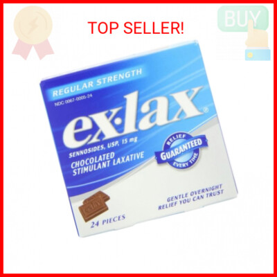 Ex-lax Regular Strength Chocolated Stimulant Laxative Constipation ...