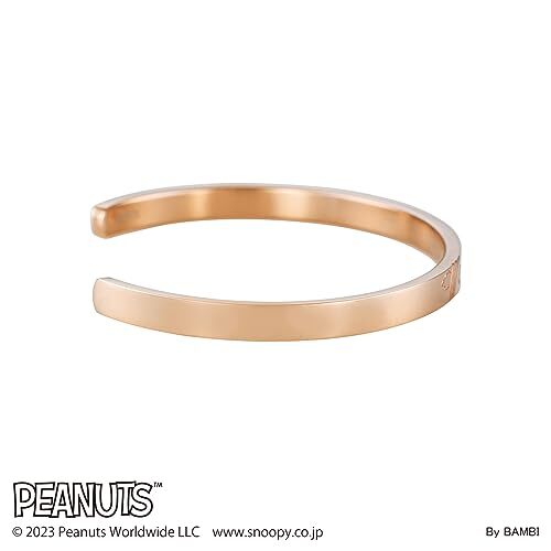 White Clover Snoopy PEANUTS Bangle Surgical Stainless Steel Pink ...