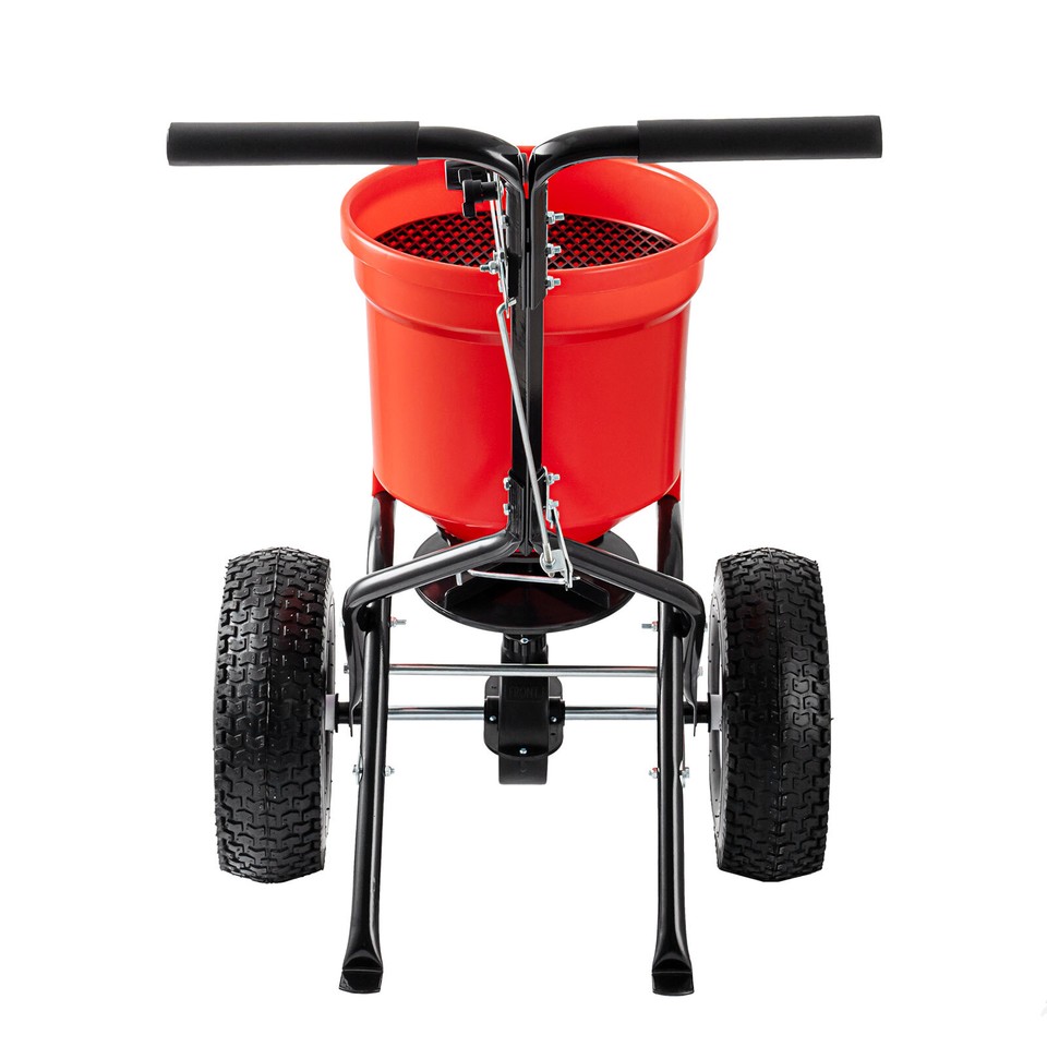 Commercial 90LB Broadcast Fertilizer Spreader Walk-Behind Push Garden ...