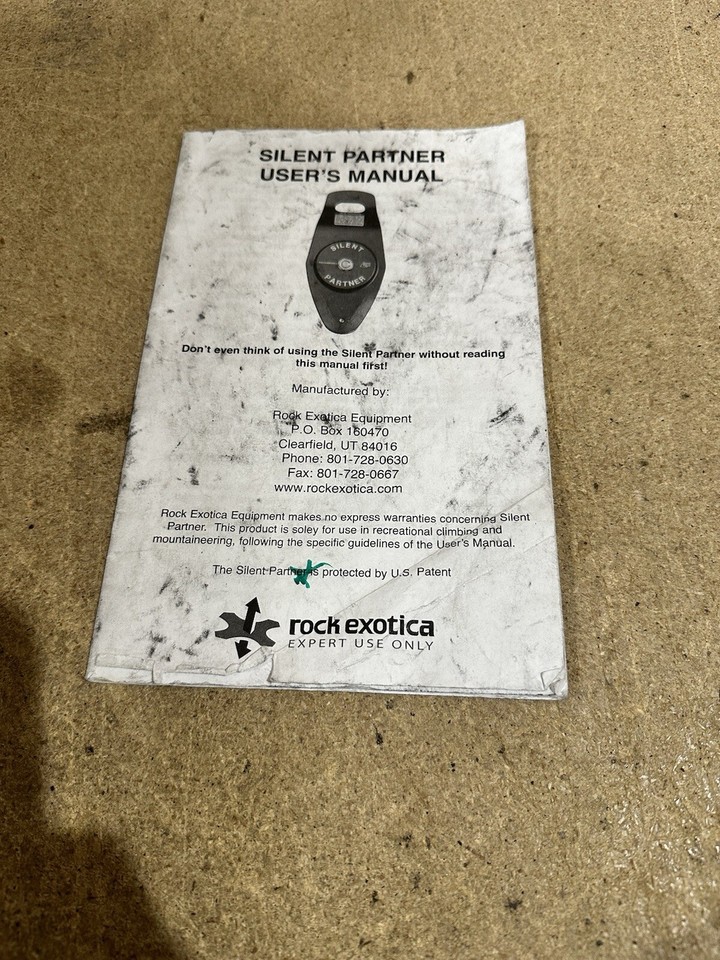 Rock Exotica Silent Partner Solo Climbing Belay Device | eBay
