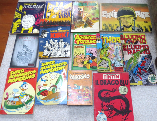 Italian Graphic novels/comic art, set of 14, Donald Duck, Thor, Sgt ...