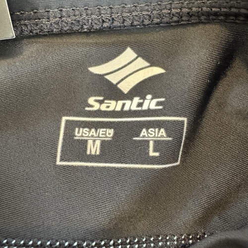 NWT Santic Cycling Padded Shorts Womens Medium Black/Blue Breathable ...