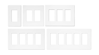Unbreakable Screwless Decora Wall Plate Outlet / Switch Cover 1-5 Gang ...