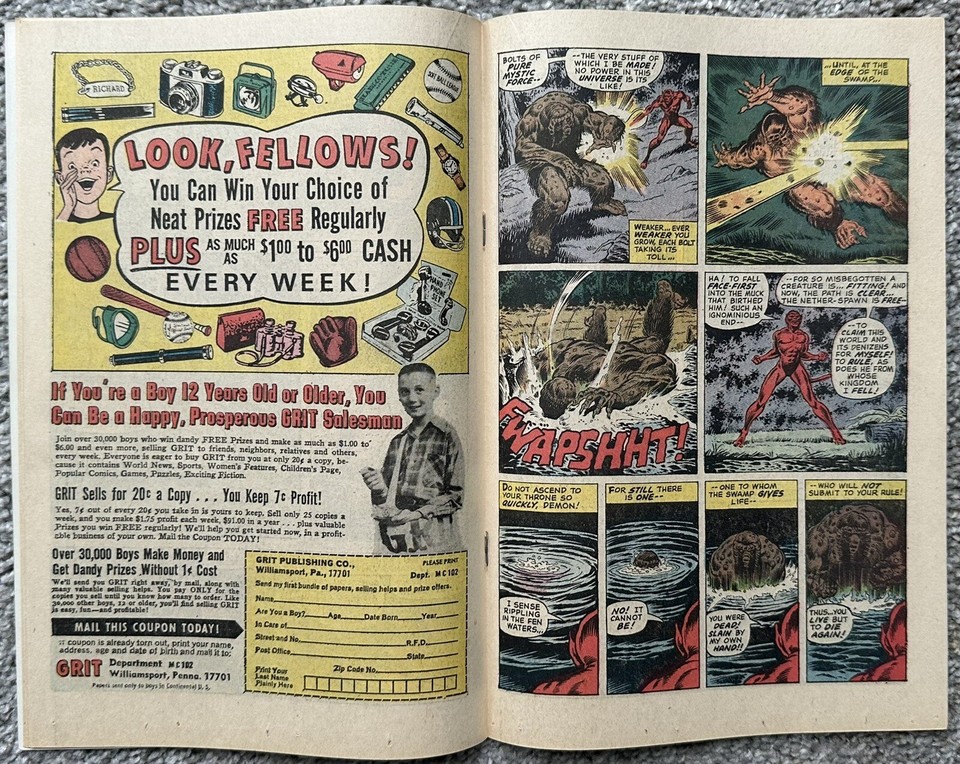 ADVENTURE INTO FEAR COMIC #11 (MARVEL,1972) 1ST JENNIFER KALE ...
