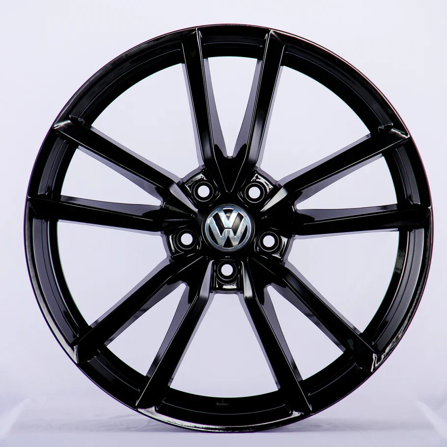 18" VW Golf R Pretoria Style Alloy Wheels Gloss Black Golf MK5 MK6 MK7 ...