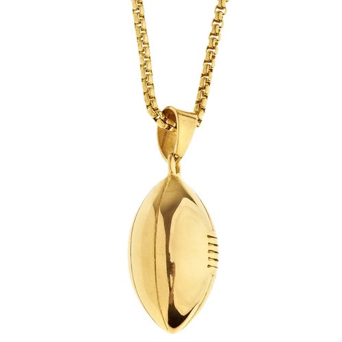 Collier pendentif en acier inoxydable - Football américain | eBay