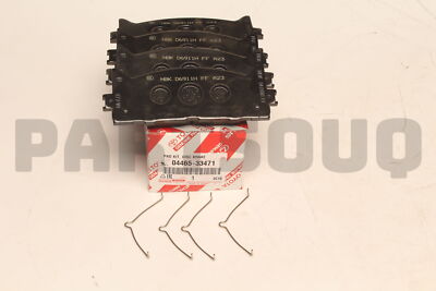 0446533471 Genuine Toyota PAD KIT, DISC BRAKE, FRONT 04465-33471 | eBay