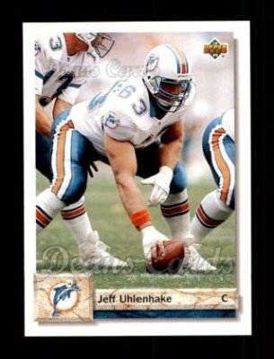 1992 Upper Deck #464 Jeff Uhlenhake Dolphins Ohio St 8 - NM/MT | eBay