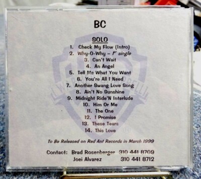 BC Bobby C Bobby Chevis Athemus Chevis IV Xample Unreleased 1999 CD ...